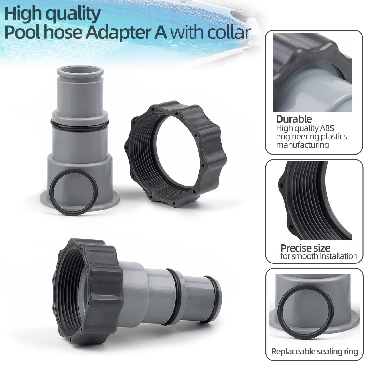 Mua Pool Hose Adapter A with Collar for Intex Threaded Connection Pump ...