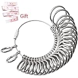 Ring Measure UK Metal Finger Ring Sizer Measure Gauge for Custom and ...