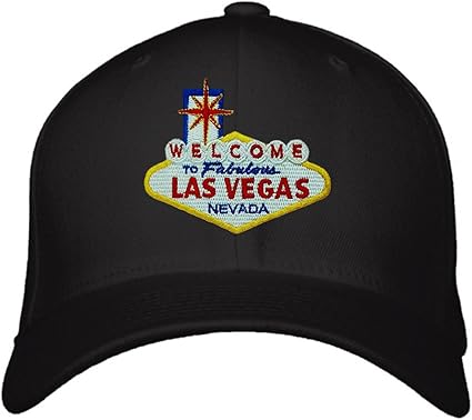 Las Vegas Sign Hat - Adjustable Mens Black - Welcome To Fabulous Las ...