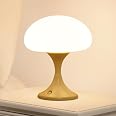 MAGCHARM Mushroom Lamp, 5W LED Table Lamp, Cordless Rechargeable, Opal ...