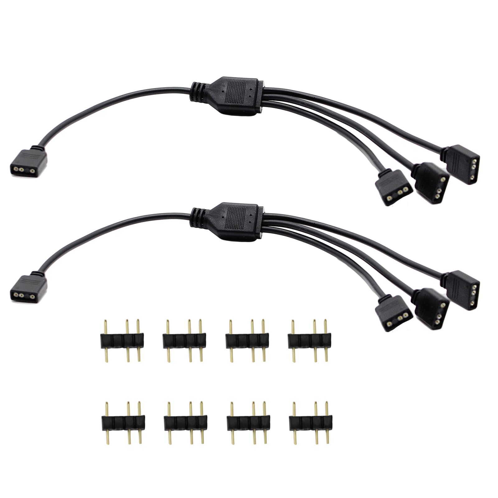 ARGB Splitter Cable 5V 3 Pin Addressable RGB Splitter ExtensionCable ARGB LED Sync Cable for ...
