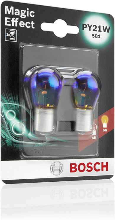Bosch Magic Effect - Bombilla PY21W (12 V, 21 W, 2 unidades): Amazon.es: Coche y moto