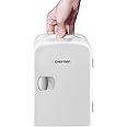Amazon.com: Chefman Mini Portable White Personal Fridge Cools Or Heats ...