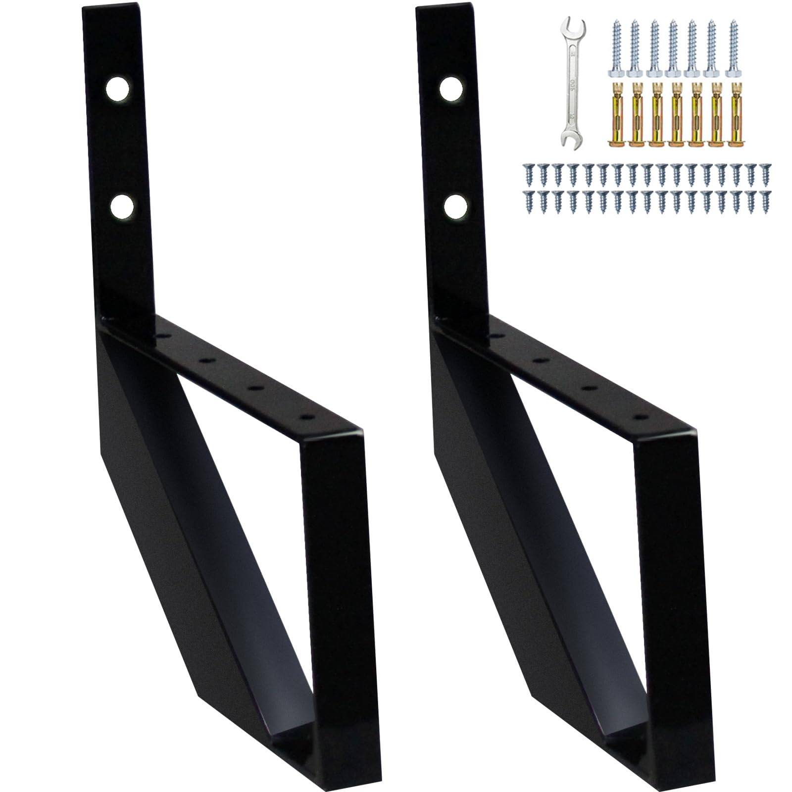 Decking Risers Toriexon Steel Stair Riser 2 Pack, 1-Step Steel Stair ...