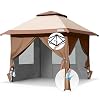 Quictent 10'x10' Pop up Gazebo Canopy Tent with Sidewalls, One Person ...