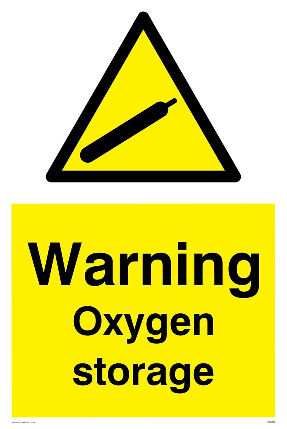 Warning Oxygen Storage Sign – BigaMart