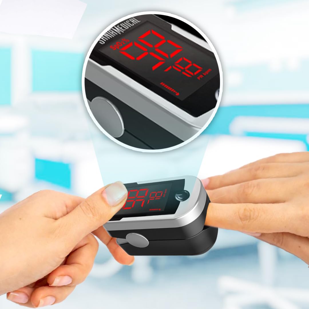 Mua Deluxe SM-110 Finger Pulse Oximeter with Carry Case and Neck/Wrist Cord trên Amazon Mỹ chính ...