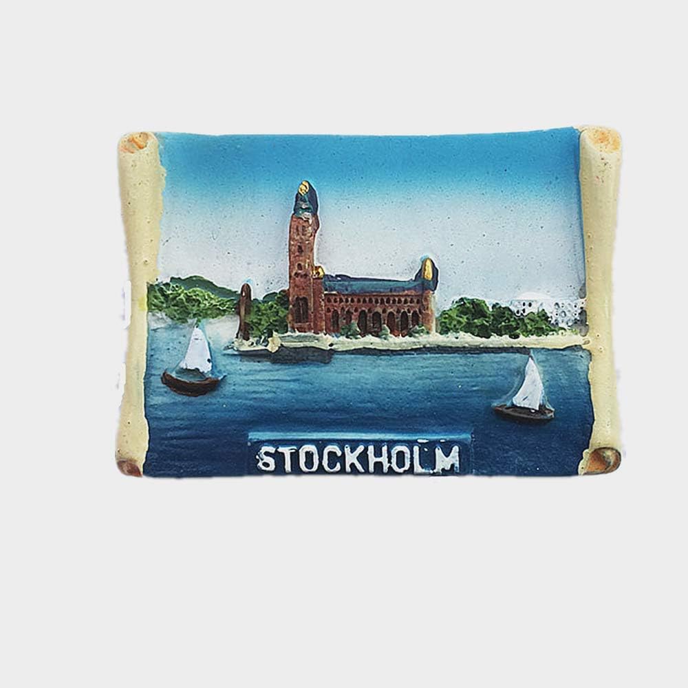 Amazon.com: 3D Stockholm Sweden Fridge Magnet Travel Souvenir Gift Home ...
