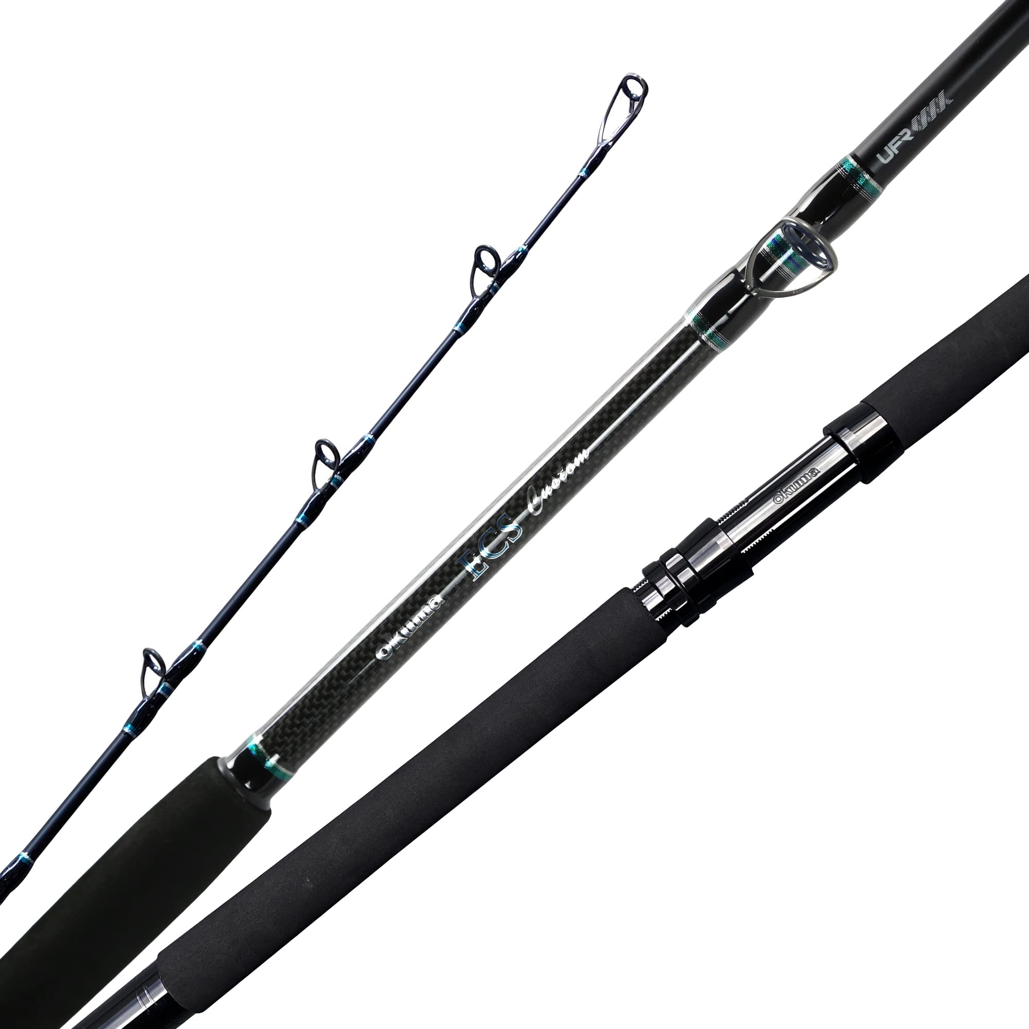 Okuma ECS Custom Hybrid Carbon Glass UFR Tip Saltwater Rods, ECS-C-601M ...