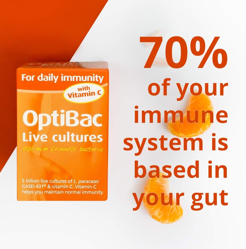 OptiBac for Daily Immunity, Pack of 30 Capsules + for Babies & Children ...