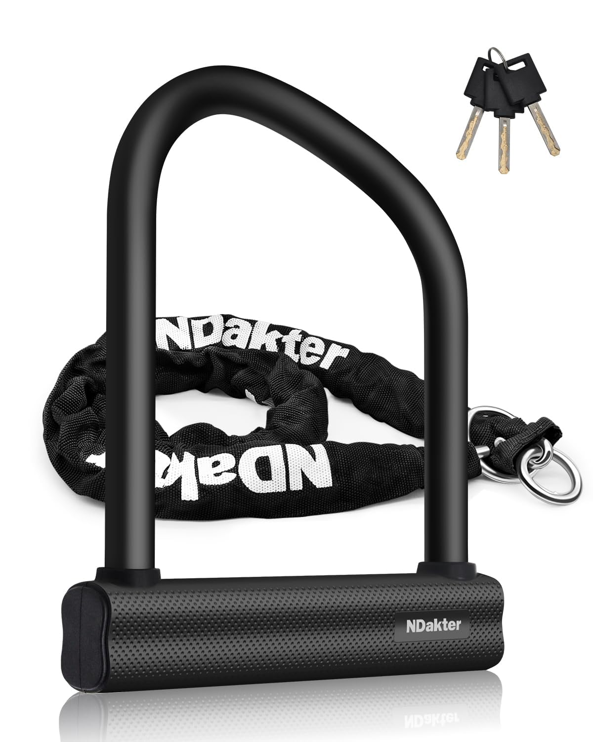 NDakter Bike Locks Heavy Duty Anti Theft 18mm Thick, Motorcycle U Lock ...