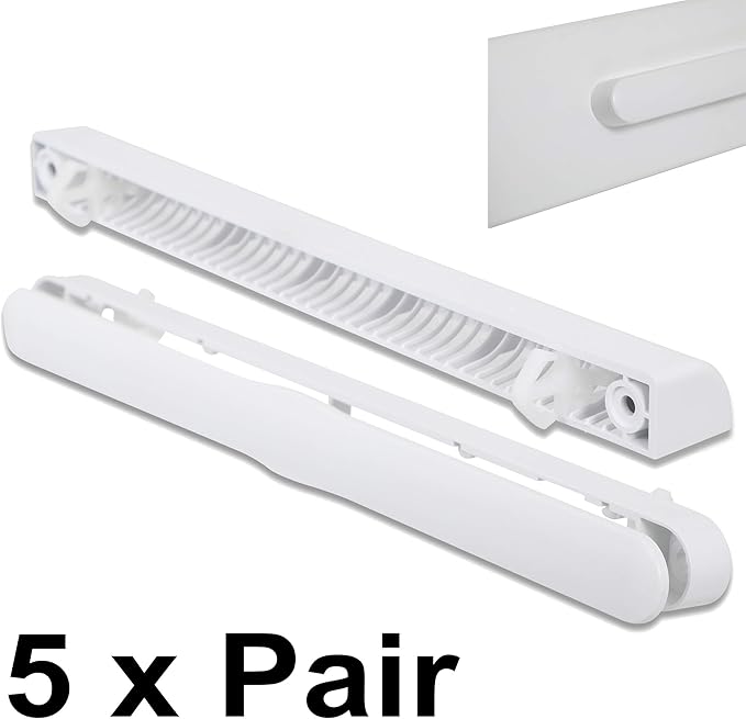5X Premium White 235mm Trickle Slot Vents for UPVC Timber Double ...
