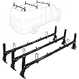 Amazon.com: Peforway Van Ladder Racks, Van Roof Rack Steel 3 Bars fit ...