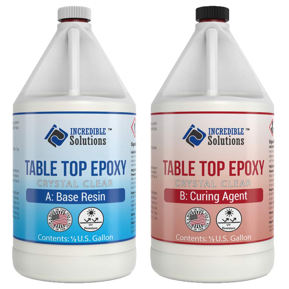 Table Top Bar Top Epoxy Resin Ultra Clear UV Resistant Finish 1