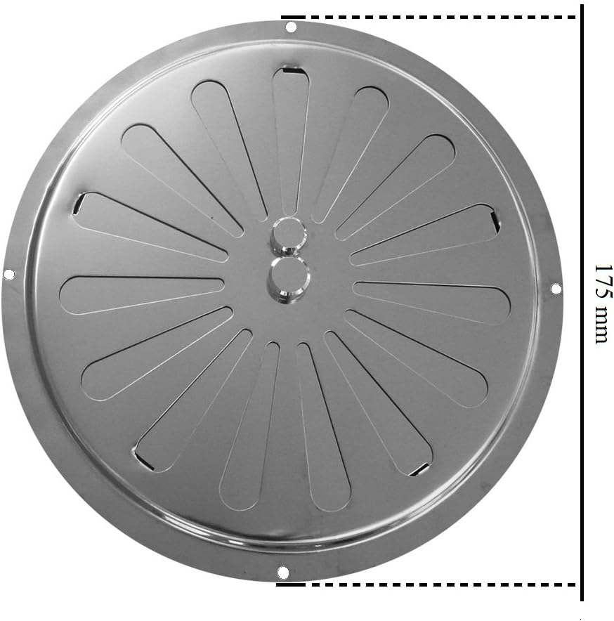 Adjusted Air Vent Inox Circular with Diameter 175mm, Low Profile ...
