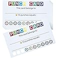 Amazon.com : 200 Pcs Punch Cards for Classroom, Loyalty Punch Cards for ...