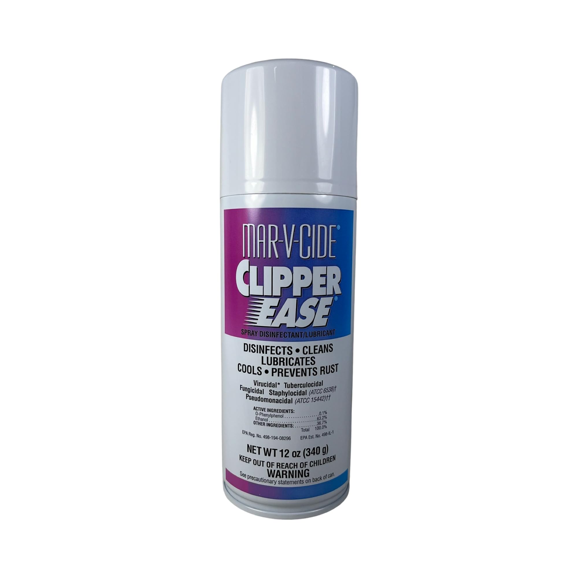 MAR-V-CIDE Clipper Ease Spray Disinfectant – 12 oz | Cleans, Cools ...