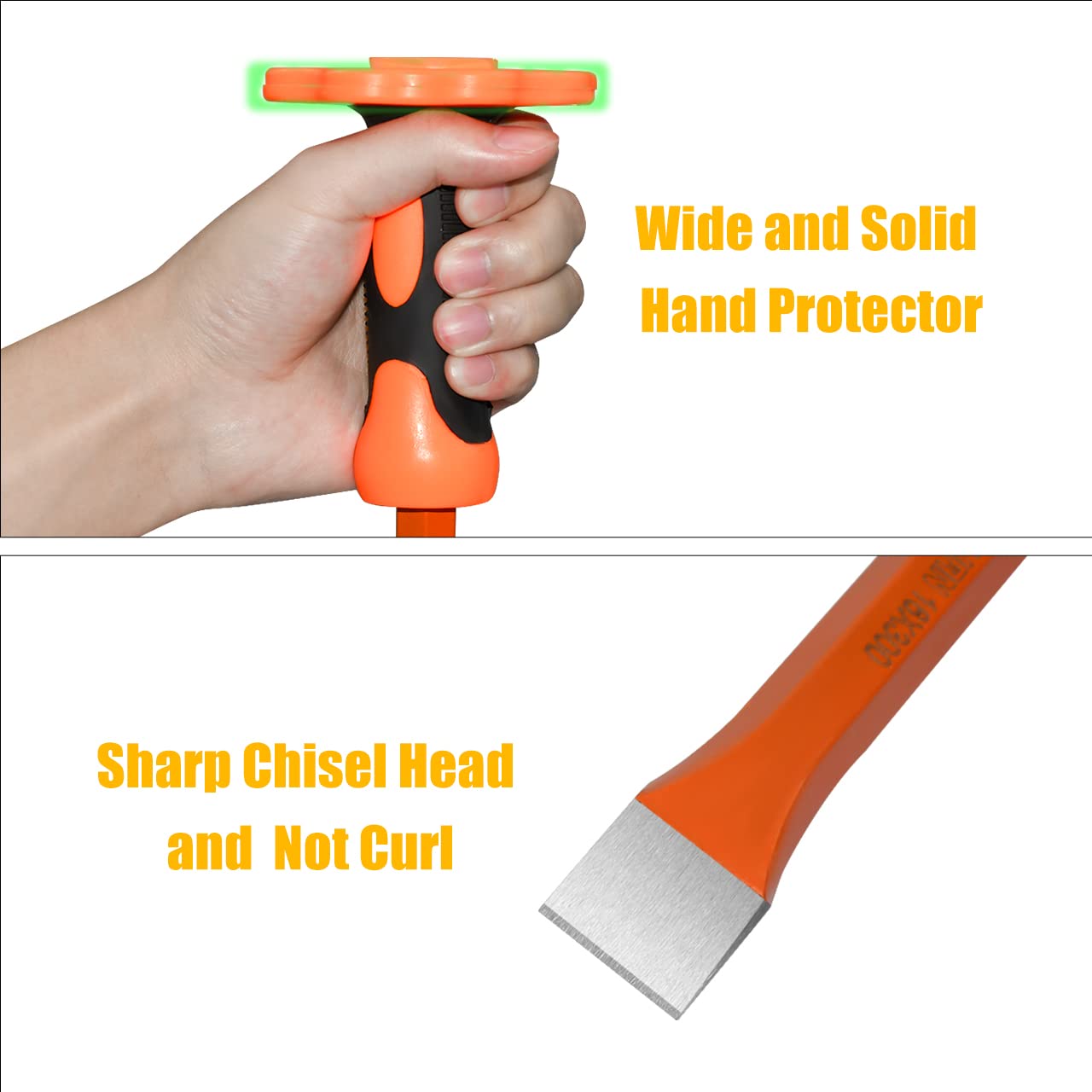 Mua ZUZUAN 12-Inch Heavy Duty Flat Chisel with Hand Protection,Flat ...