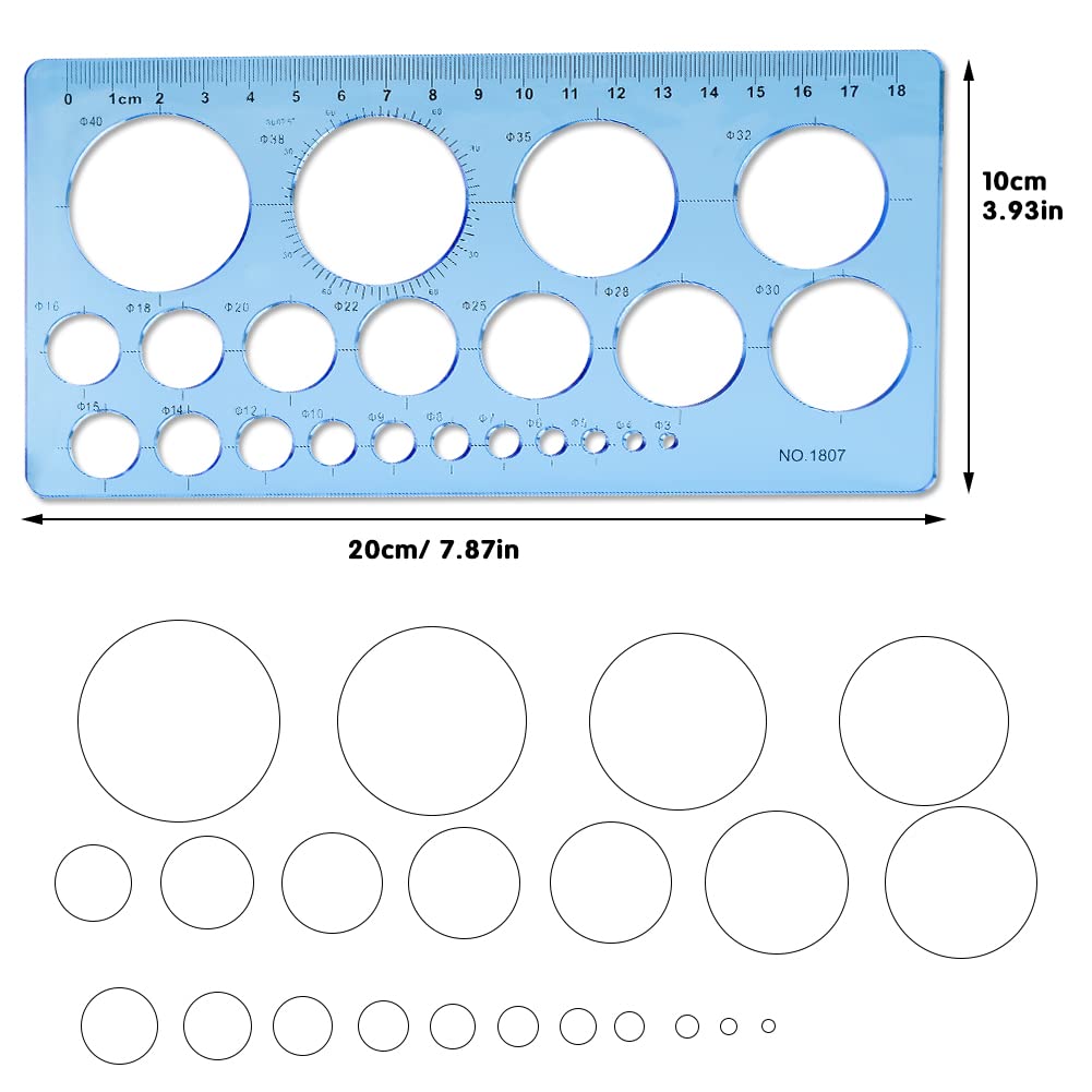 Mua Circle Stencil Template Circle Ruler Drafting Stencils Art Circle ...