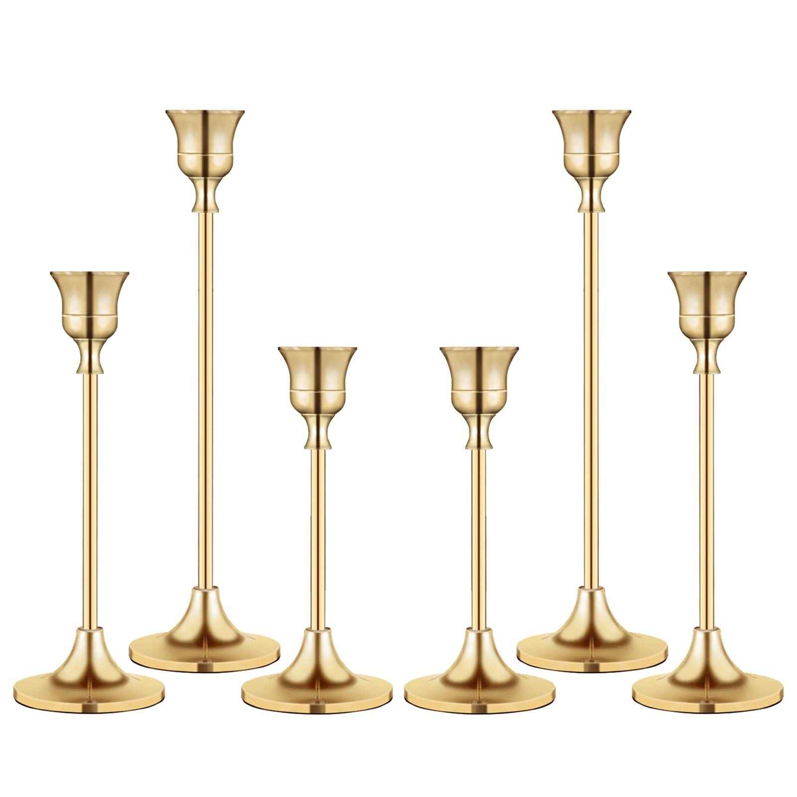 Candlestick Holders,Taper Candle Holder for Candlesticks Gold Brass ...
