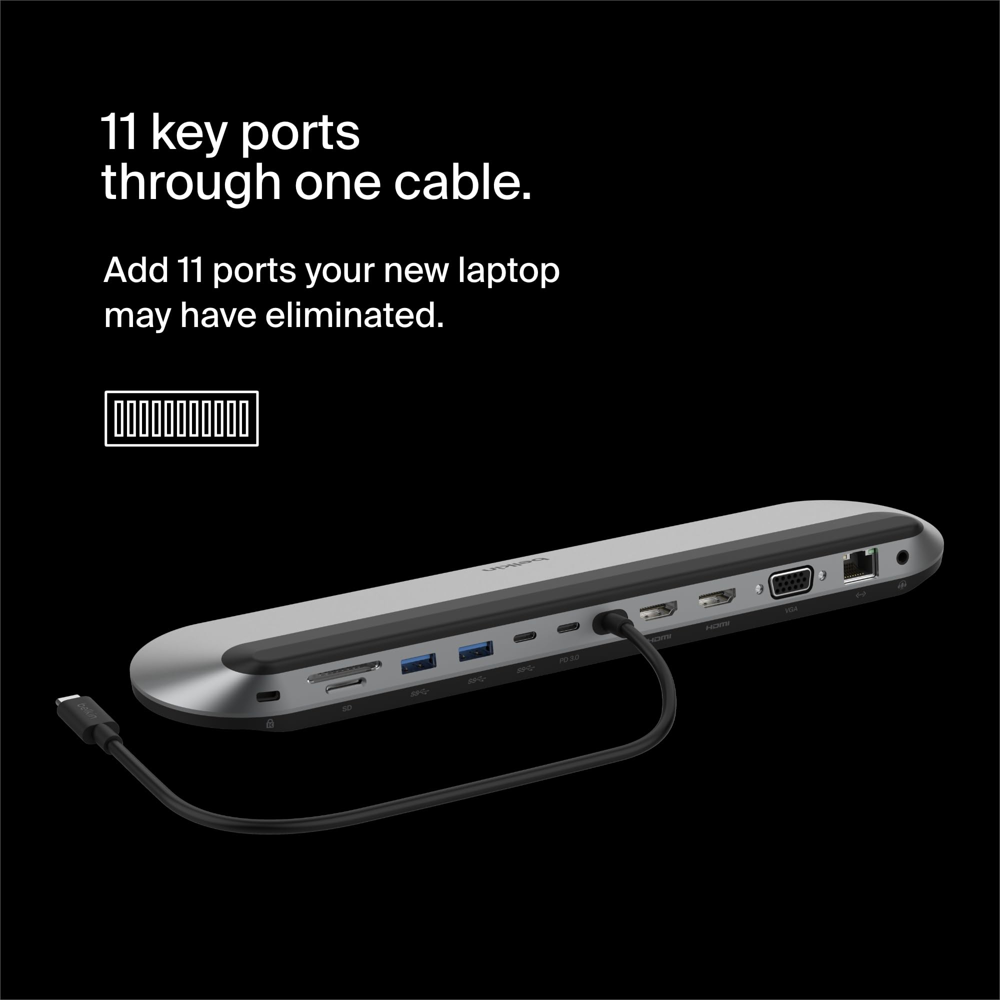 Mua Belkin Connect 11-in-1 Universal USB-C Pro Dock w/ 3-Monitor ...