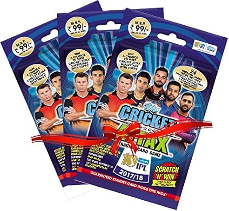 Buy Topps Cricket Attax IPL CA 2017 Multi Combo Pack, Multi Color (Pack ...