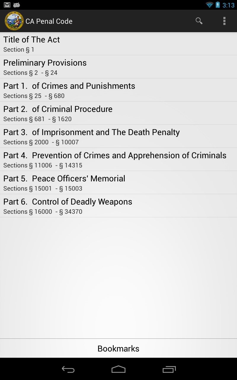 2015 CA Penal Code:Amazon.com:Appstore for Android