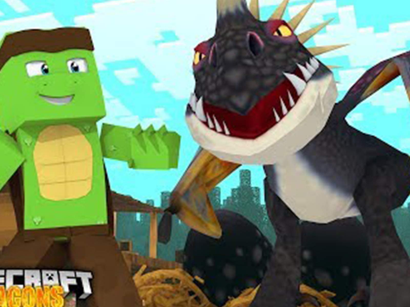 Watch Clip: Tiny Turtle Minecraft Dragons | Prime Video