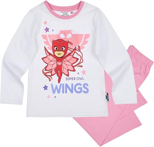 PJ MASKS Girls Pyjama - White - 3 yrs: Amazon.co.uk: Clothing