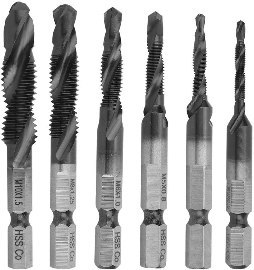 Drill Tap Bit, M3 M4 M5 M6 M8 M10 Compound Tap Screwdriver Drilling ...