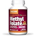 Amazon.com: Jarrow Formulas Methyl Folate 400 mcg - 60 Veggie Caps ...