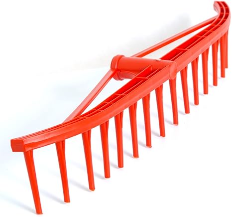 Hay Rake Leaf Rake Leaf Rake Plastic 60 cm Lawn Rake 16 Teeth KTG ...