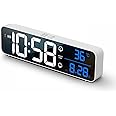 Amazon.com: Abovsare Digital Clock Large Display, LED Alarm Clock for ...