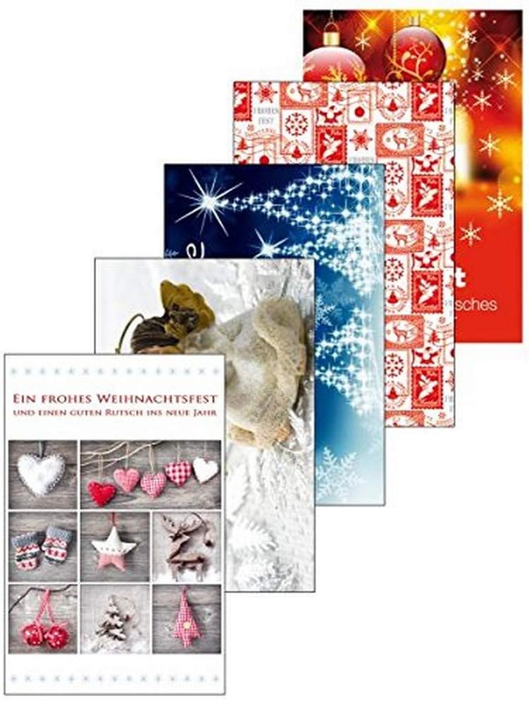 Susy Card 40008813 Christmas Thank You Cards – Pack of 10 in 5 Assorted ...