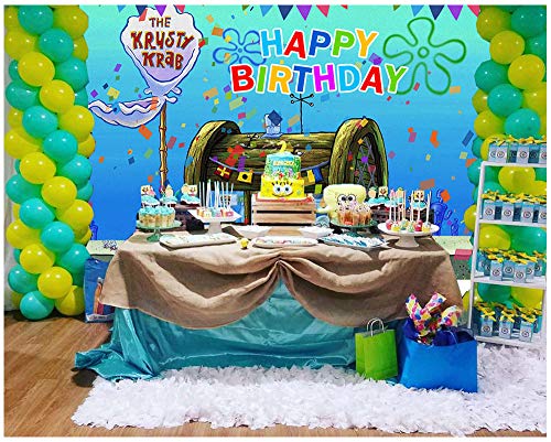 Buy Cartoon Animation Spongebob Theme Photography Backdrop Children ...