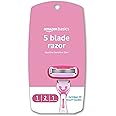 Amazon.com: Amazon Basics Women's 5 Blade FITS Razor for Women, FITS ...