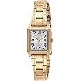 Amazon.com: Casio LTP-V007G-9B Women's Rectangular Gold Tone Stainless Steel Roman Gold Dial ...