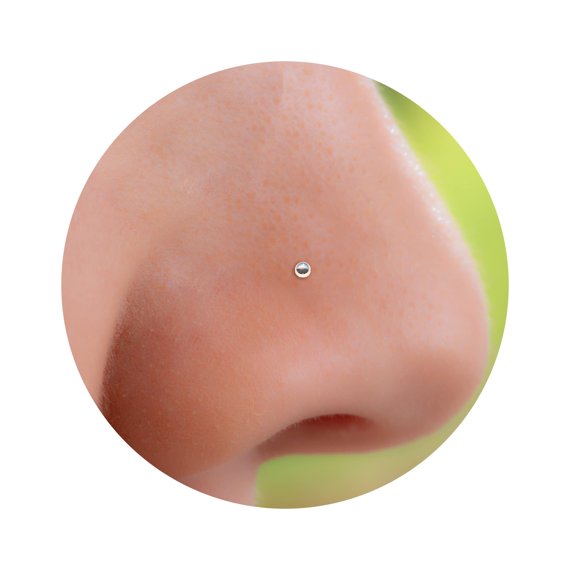 Sterling Silver 1mm Nose Stud - Ultra Tiny 24 Gauge L Shape Nose Pin ...