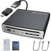 Amazon.com: POSSPO CD DVD Player for Car with USB Port AUX Port, Portable External CD Player ...