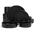Amazon.com | over&back Stackable Dinnerware Set - Stoneware Dishes ...