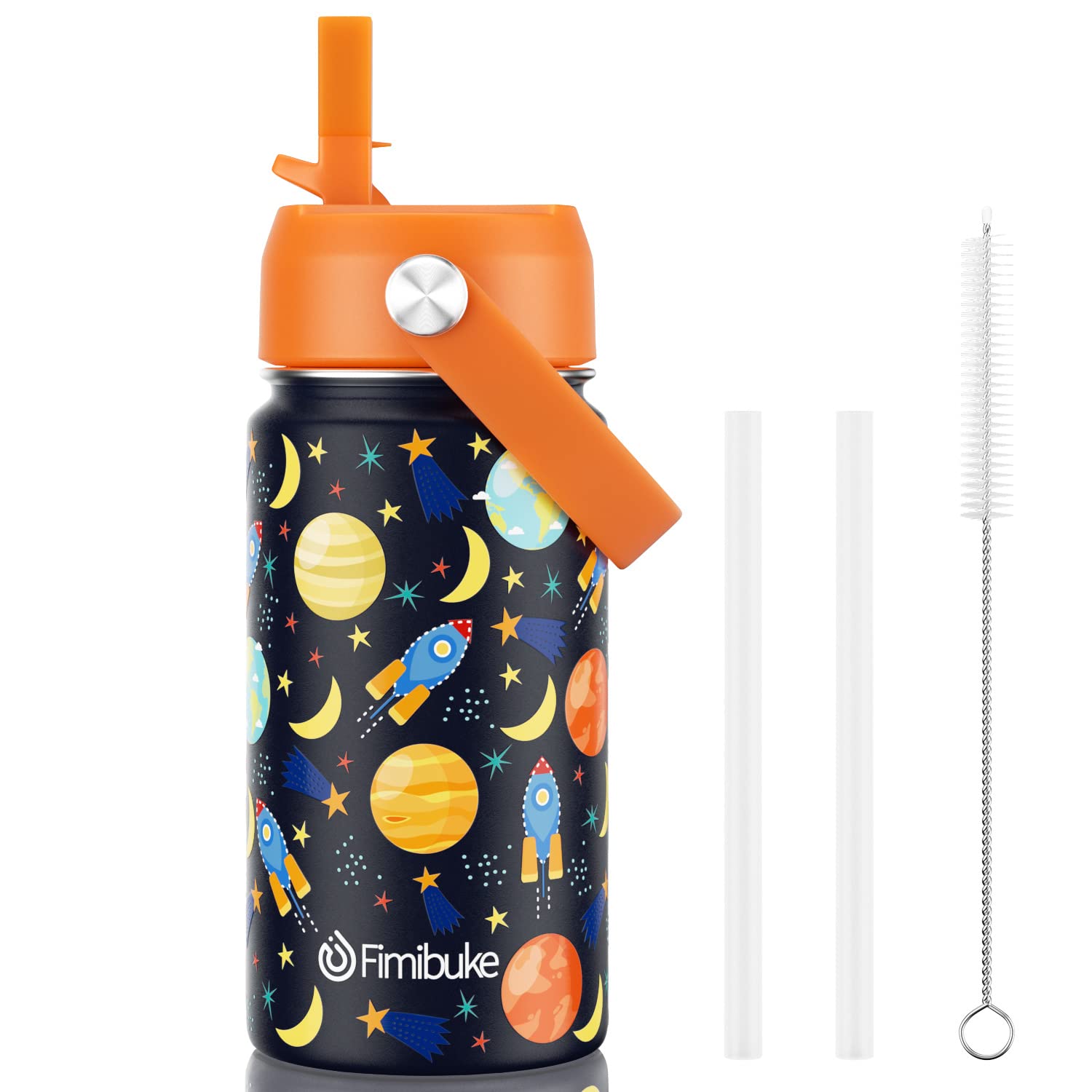 Fimibuke Kids Insulated Water Bottle, 14oz BPA FREE 18/8 Stainless ...