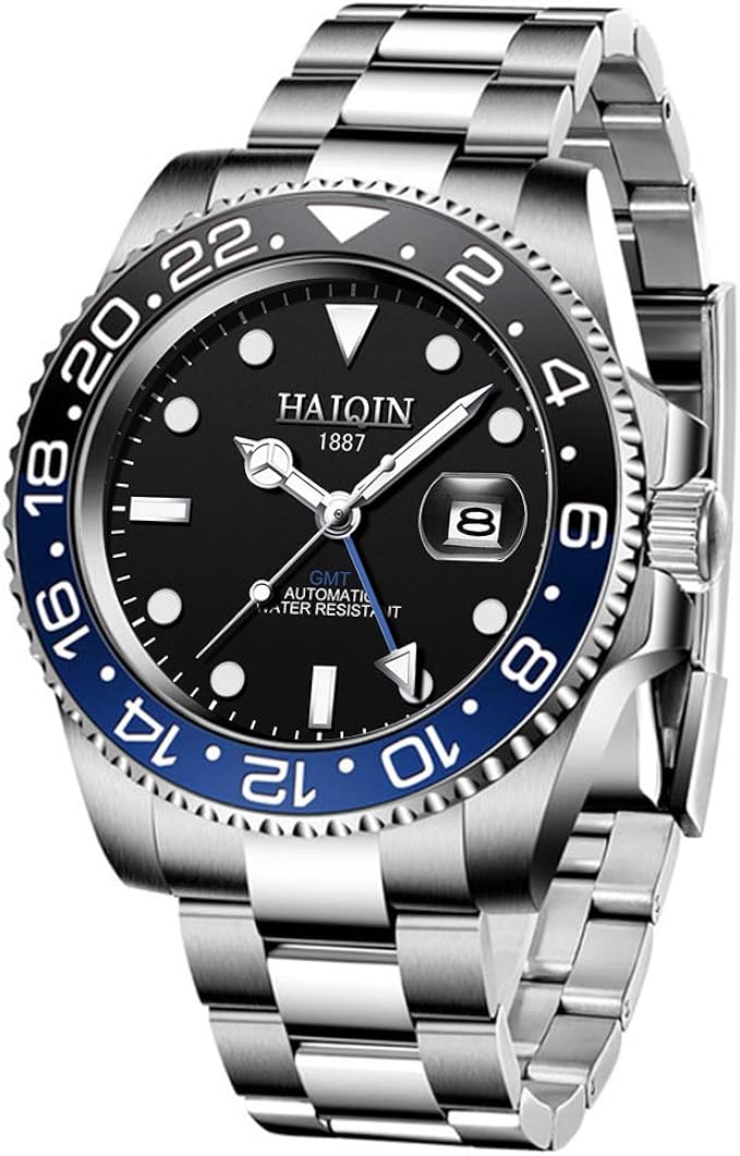 Men's Automatic Watches Mechanical Wristwatch GMT Watch Japanese ...