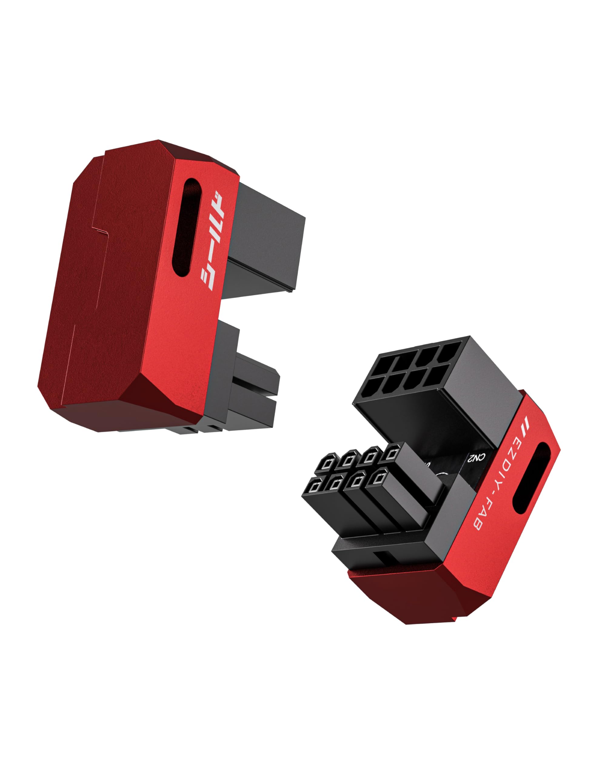 EZDIY-FAB Shield Series 8-Pin PCIe GPU Power Adapter,180-Degree U-Turn ...
