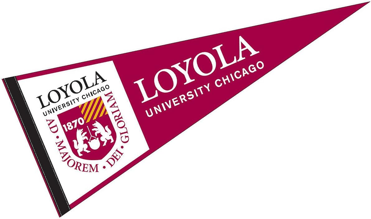 Amazon.com : College Flags & Banners Co. Loyola Chicago Pennant Full ...