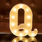 Focux LED Letter Lights Alphabet Light Up Sign for Night Light Home ...
