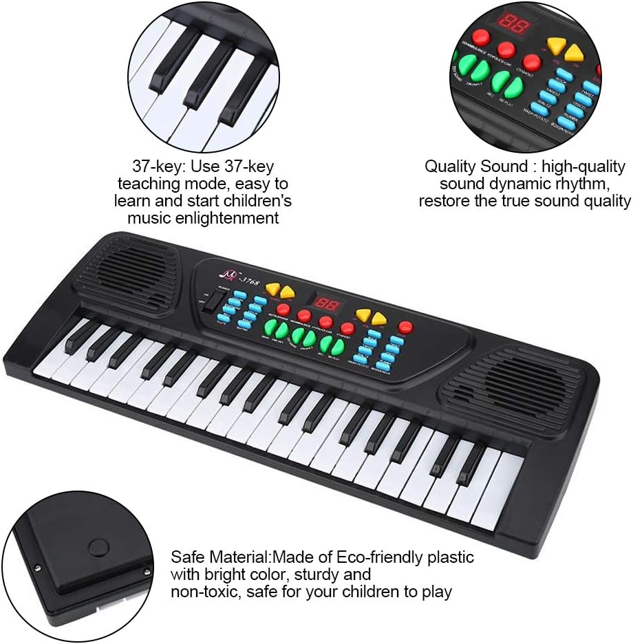 37 Key Electronic Keyboard Mini Piano Keyboard Toy Piano Keyboard For ...