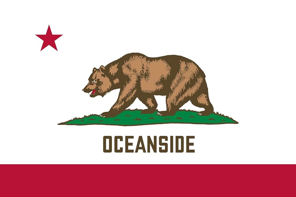 Amazon.com: Oceanside California Flag Sticker Decal Mega Deal | 7 ...