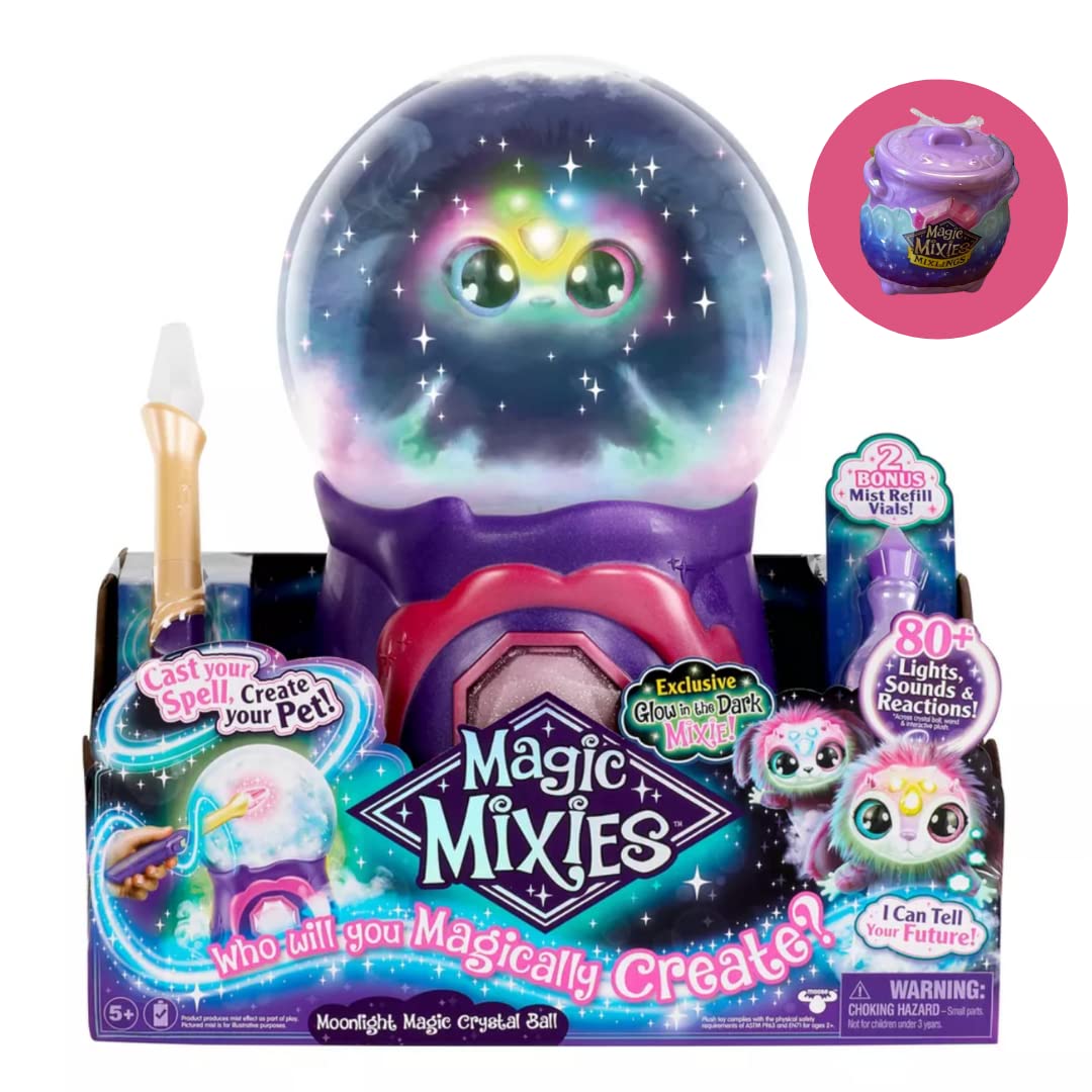 Mua Magic Mixies Glow-in-The-Dark Moonlight Magic Crystal Ball with ...