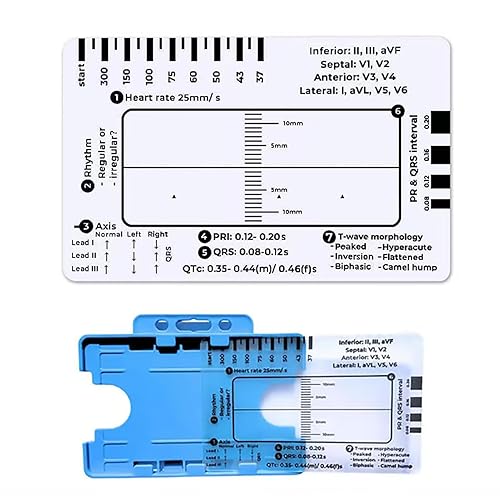 ECG 7 Step Ruler, ECG 7 Step Ruler for ECG/EKG Interpretation, ECG ...