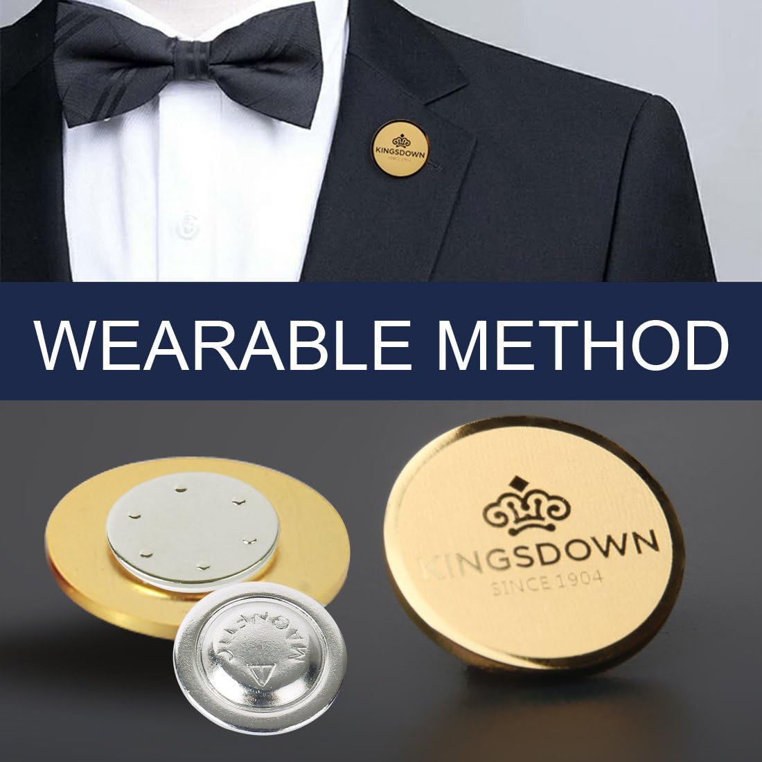 Strong Round Name Badges Magnet,20 Pack Ideal for Button Badges, Circle ...